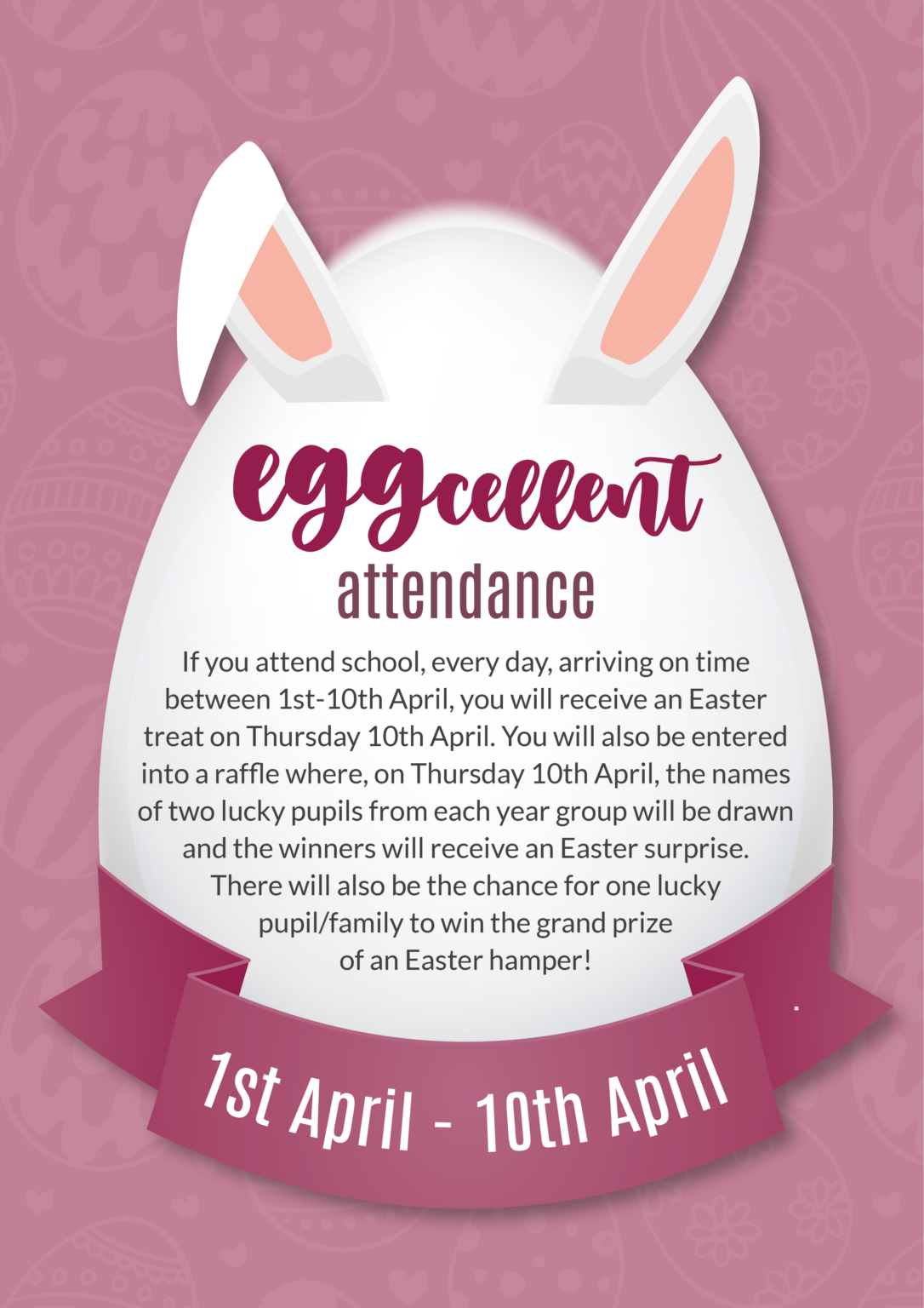 Egg-cellent Attendance - Dame Elizabeth Cadbury School
